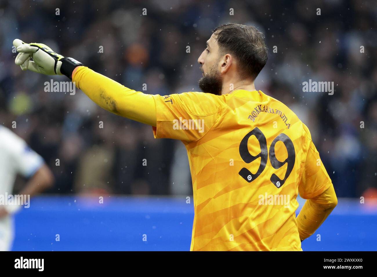 PSG goalkeeper Gianluigi Donnarumma during the French championship ...