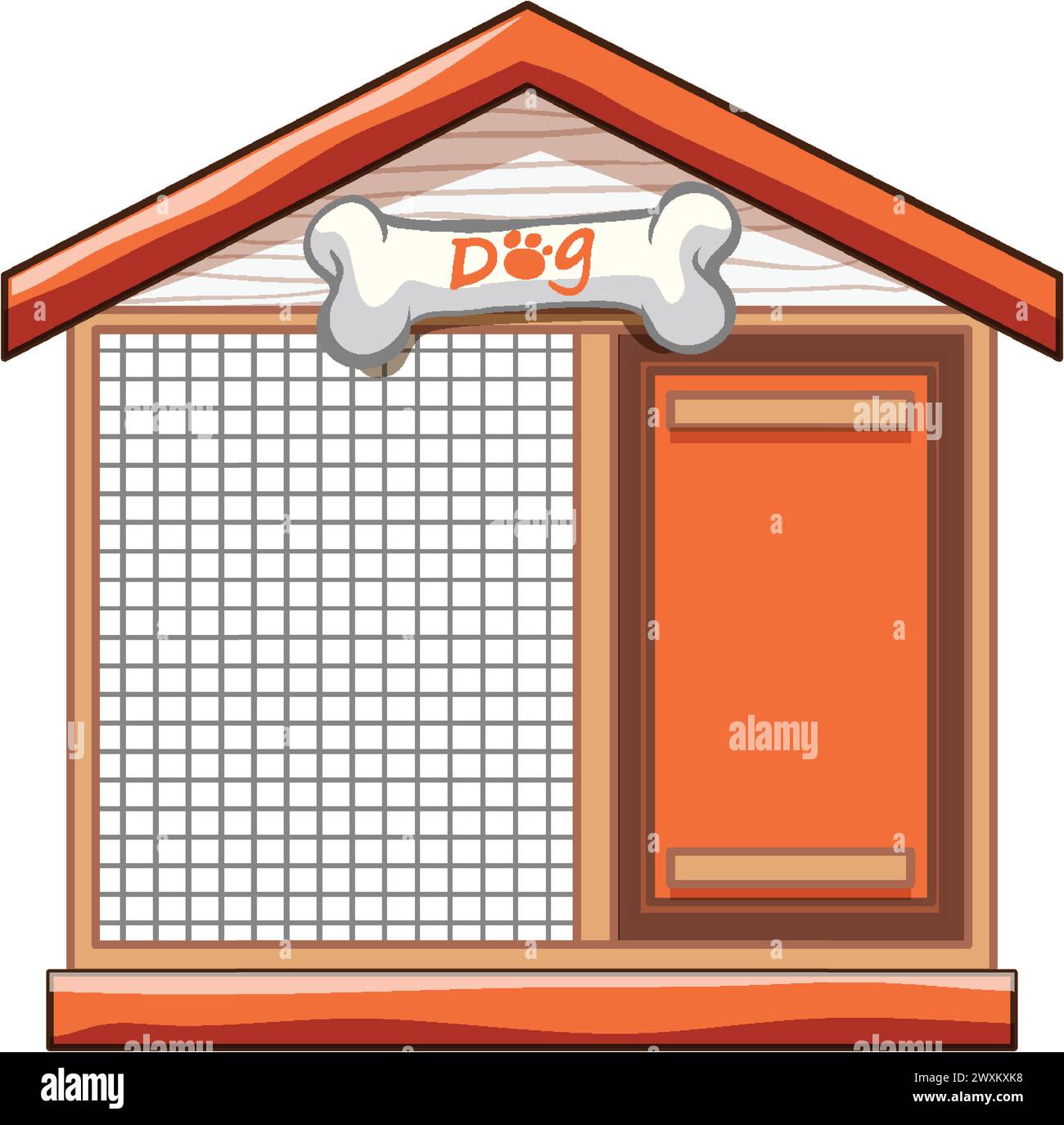 Cartoon vector of a cute doghouse Stock Vector Image & Art - Alamy
