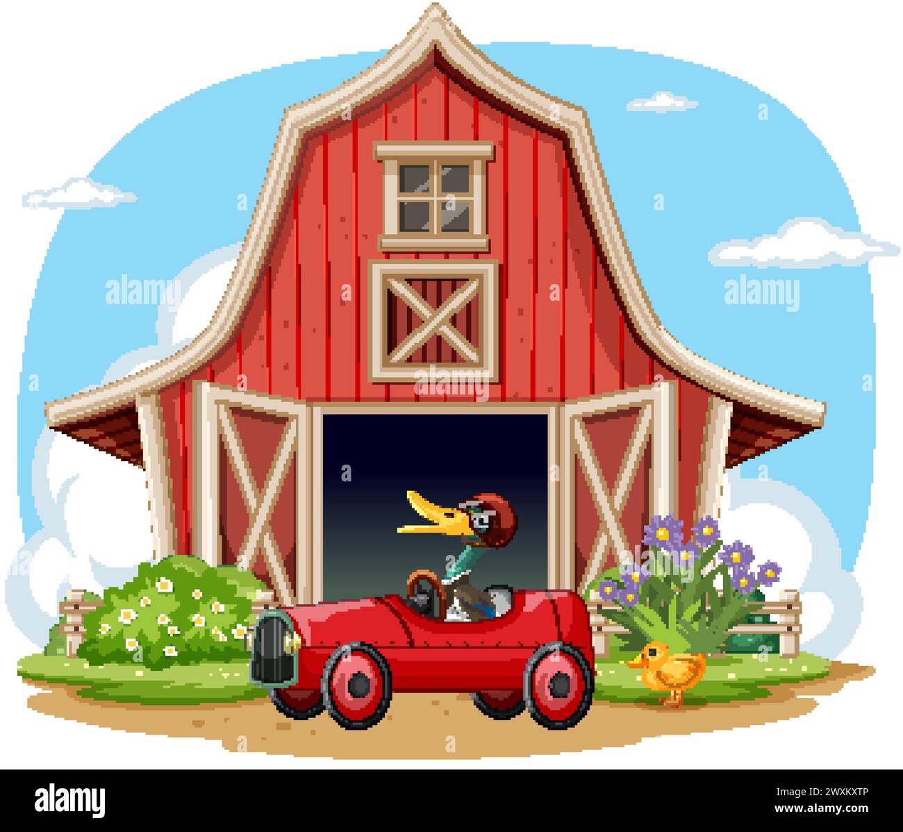 Classic barn style Stock Vector Images - Alamy