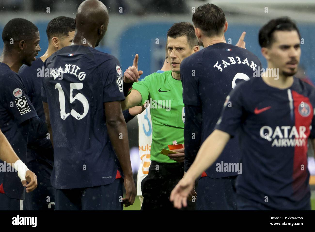Referee Benoit Bastien during the French championship Ligue 1 football ...