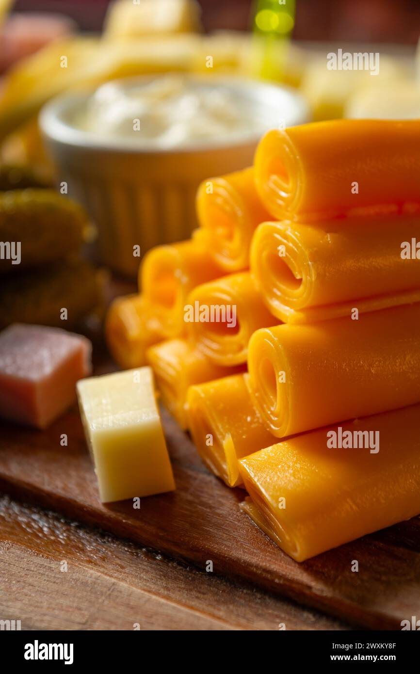 Cheese strings hi-res stock photography and images - Alamy
