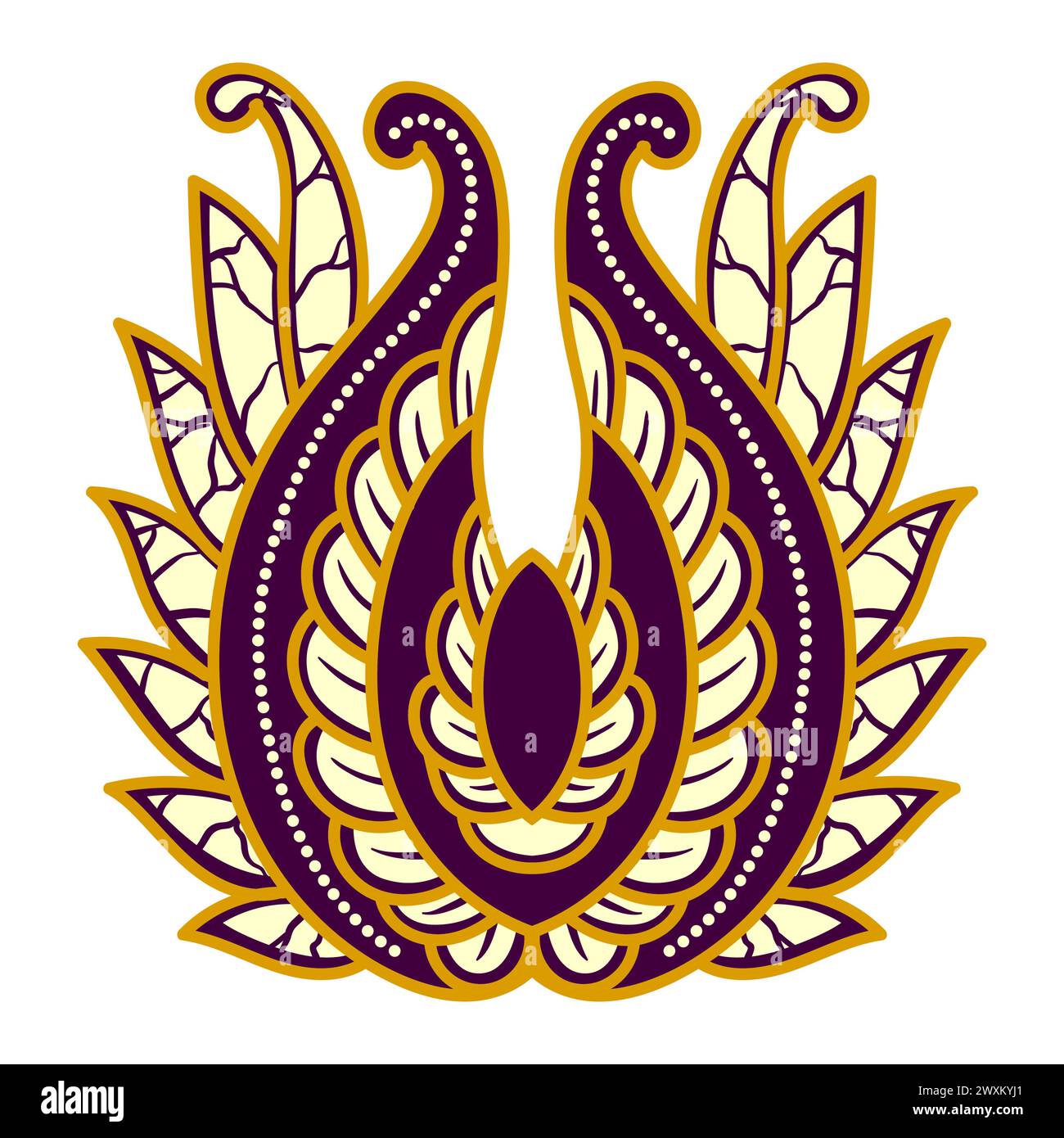 Vintage and classic of Javanese ethnic batik element. Mythology of ...