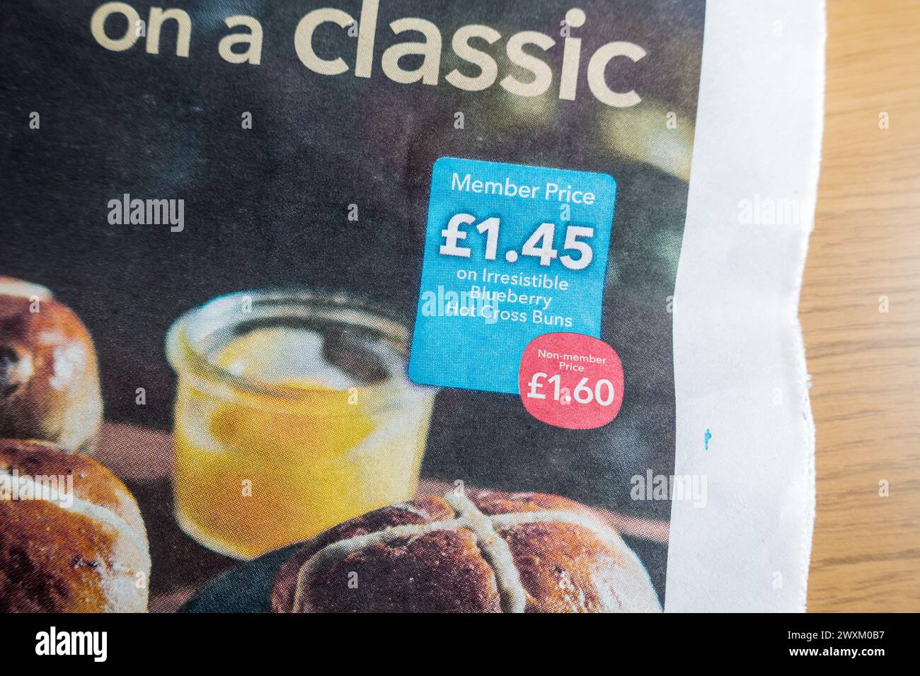 Co-Op store member pricing advertisement in newspaper Stock Photo - Alamy