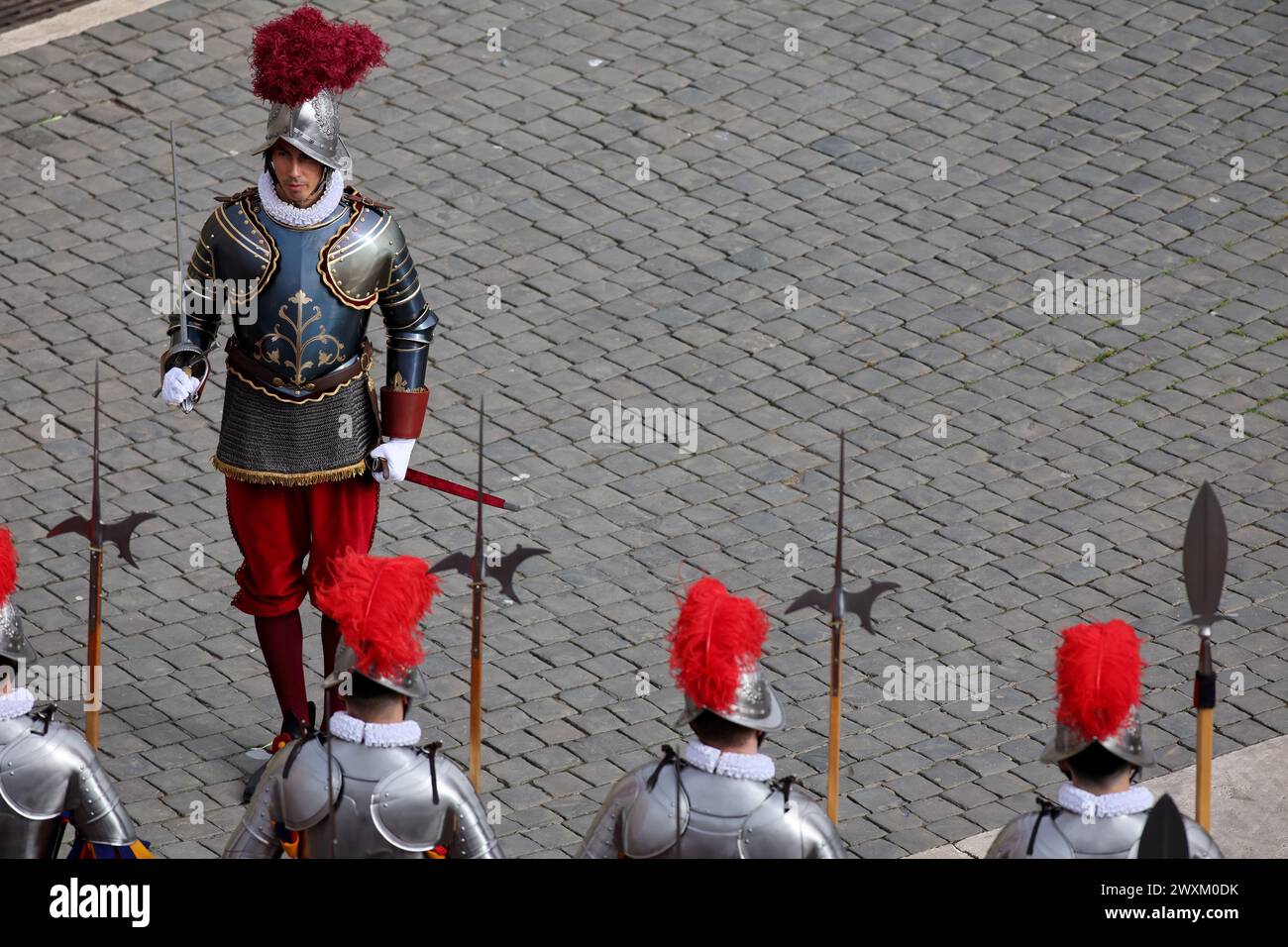 Easter mass of the resurrection of jesus in st peters hi-res stock ...