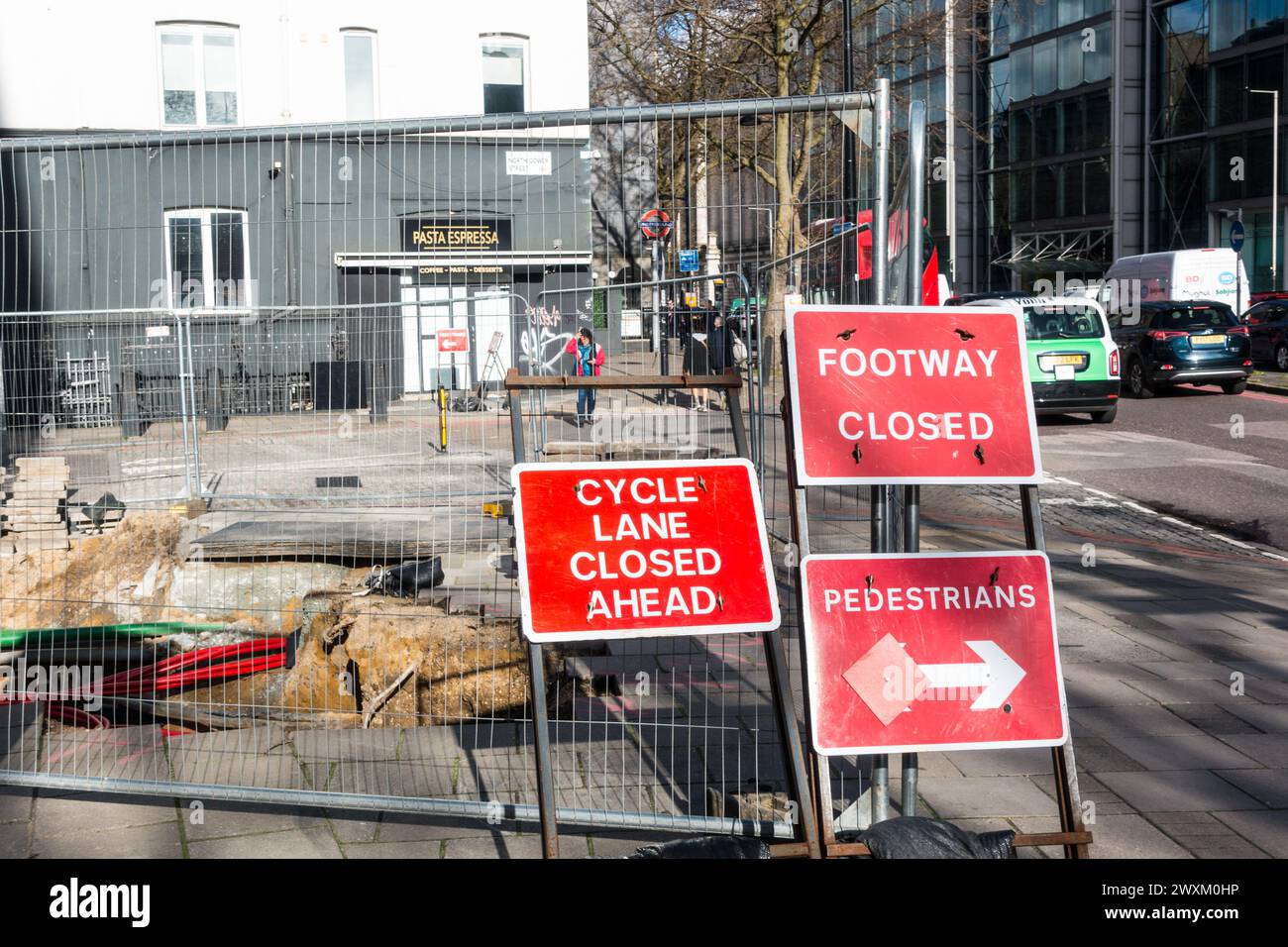 Footway works hi-res stock photography and images - Alamy