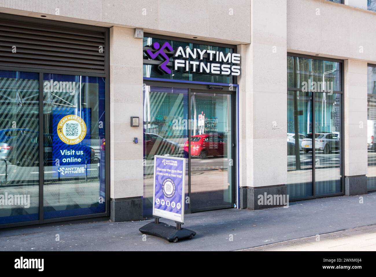 Anytime fitness near Euston station Stock Photo - Alamy