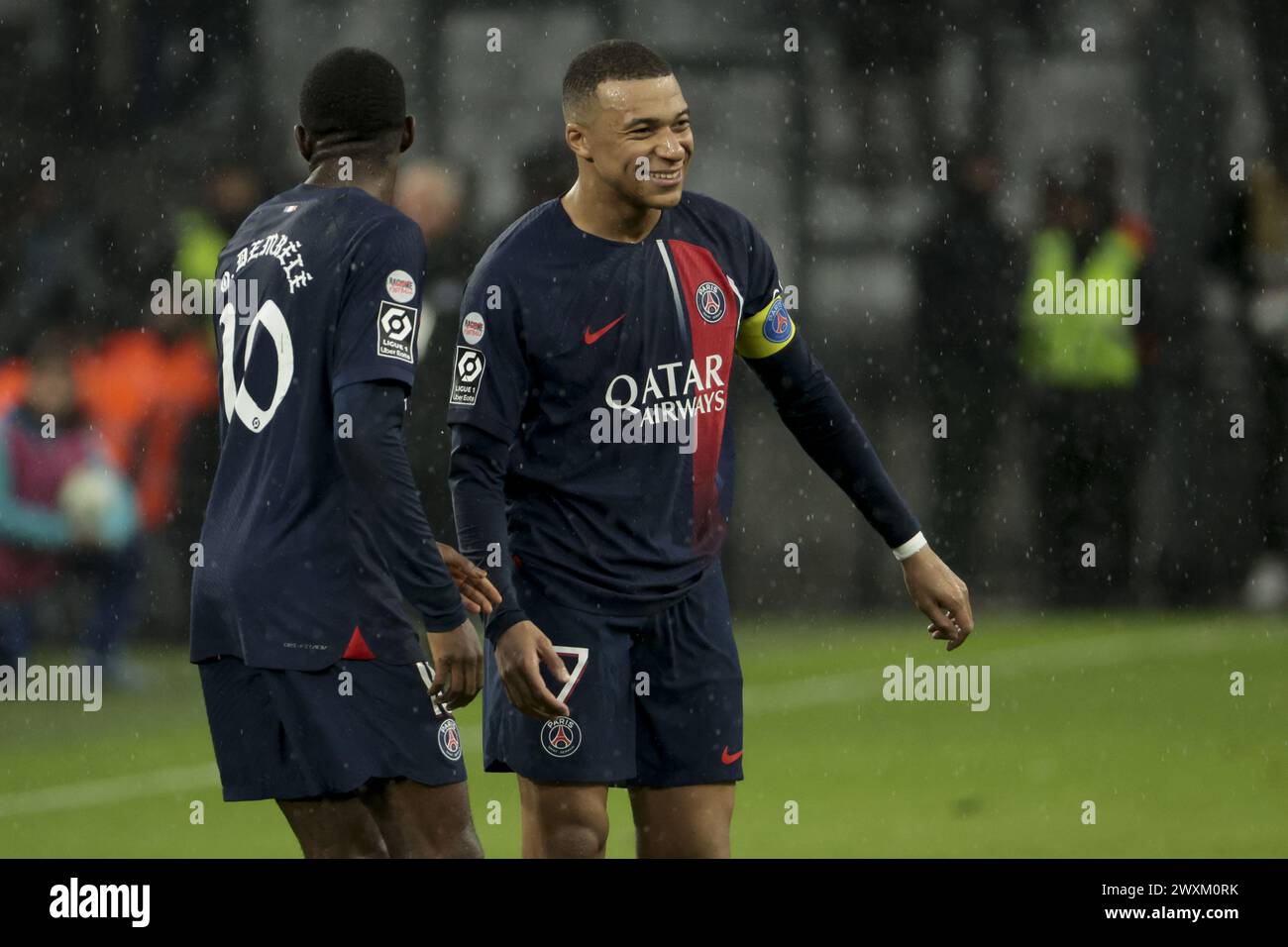 Kylian Mbappe of PSG during the French championship Ligue 1 football ...