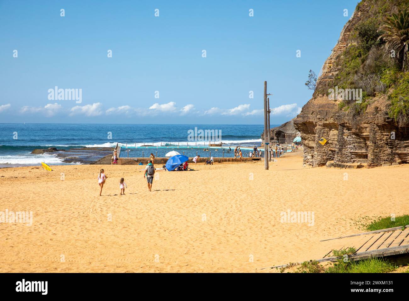 Australia,Bilgola Beach one of Sydney's famous northern beaches with ...