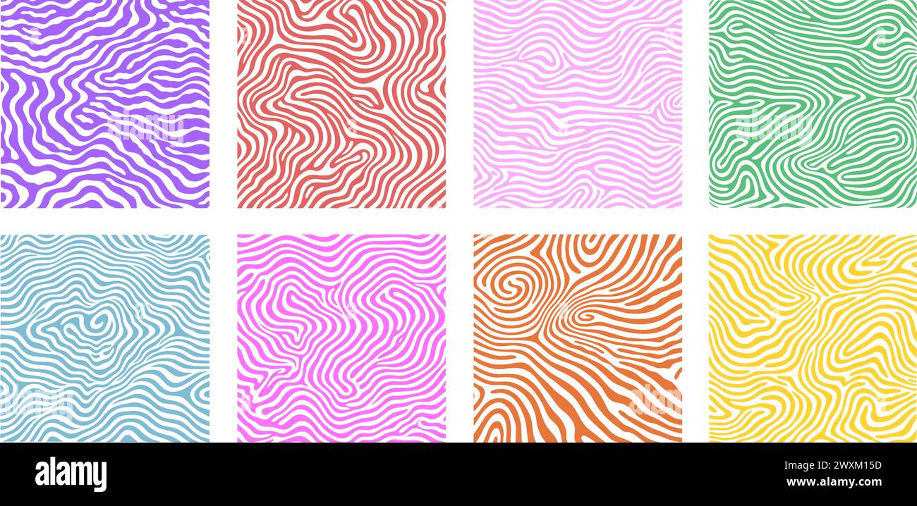 Groovy psychedelic Y2K style swirl background flat style design vector illustration. Distorted ...