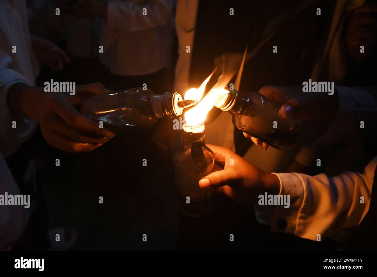 March 31, 2024, Boyolali, Central Java, Indonesia: Students pray and ...