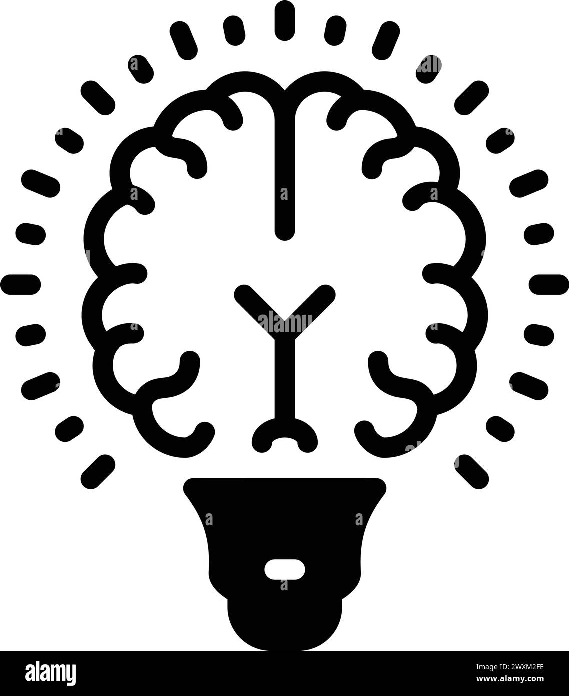 Icon for idea brain, solution Stock Vector Image & Art - Alamy
