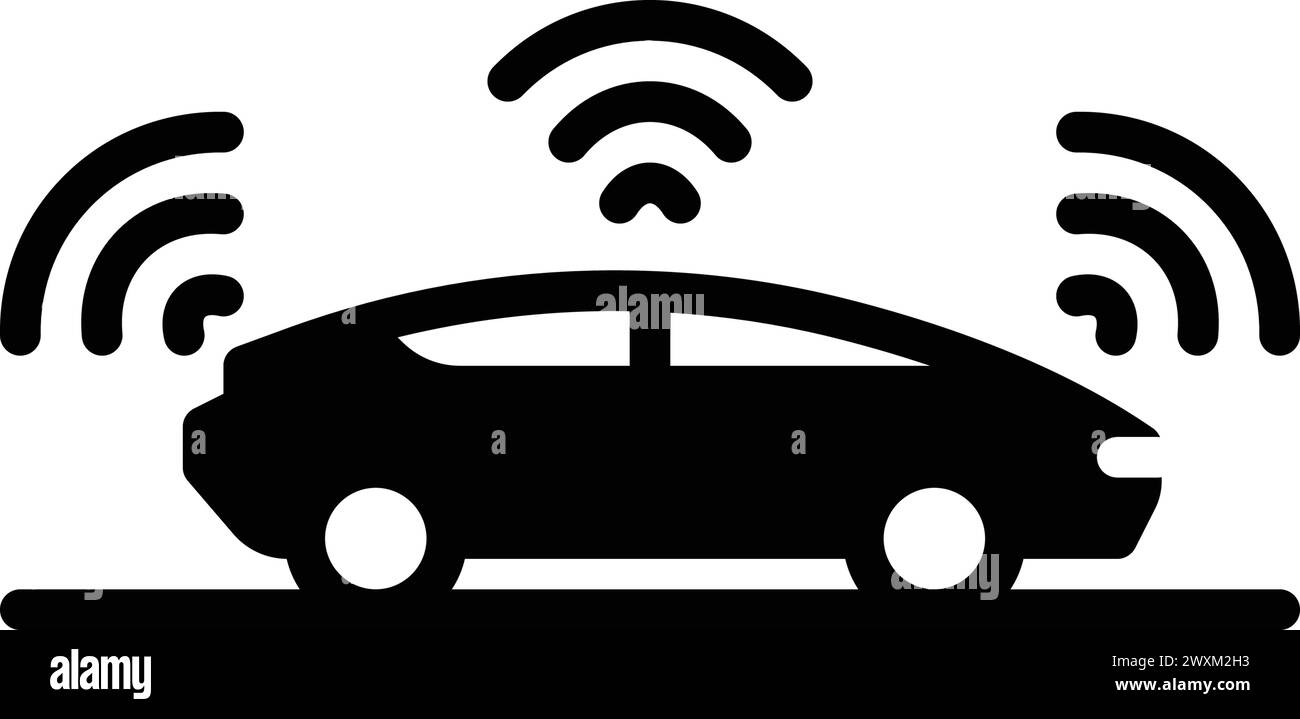 Autonomous vehicle icon vector vectors hi-res stock photography and ...