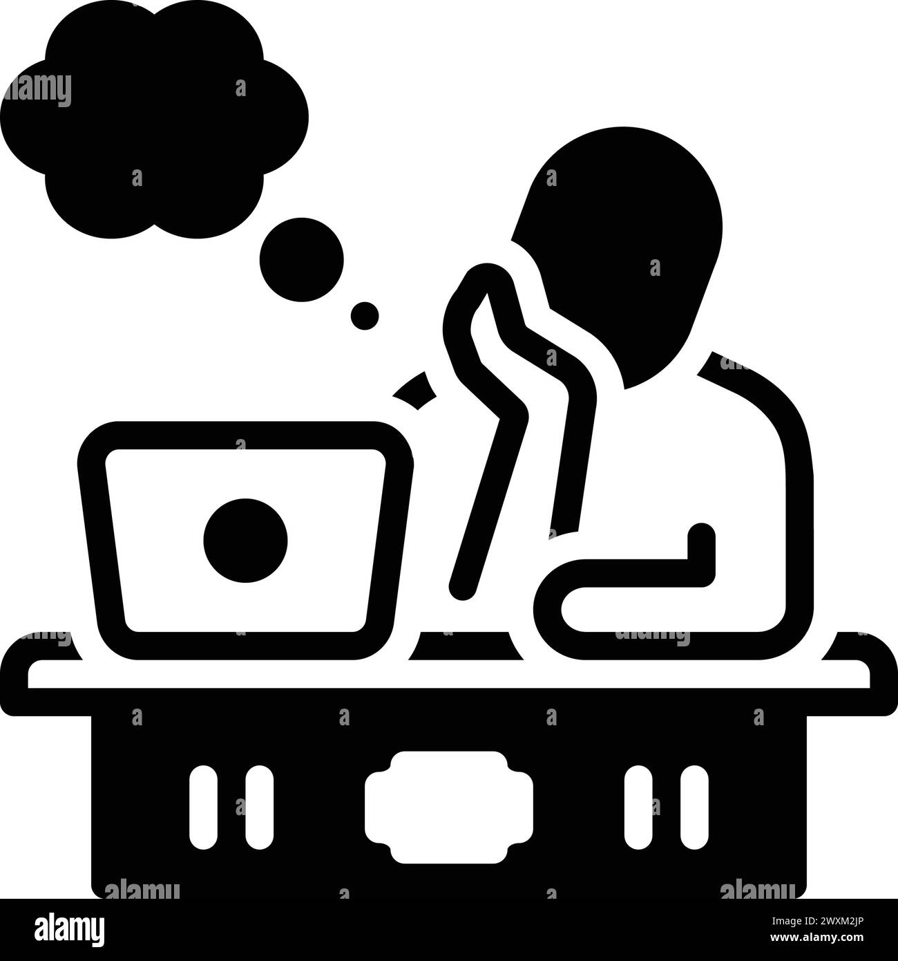 Icon for thinking, thinker Stock Vector Image & Art - Alamy