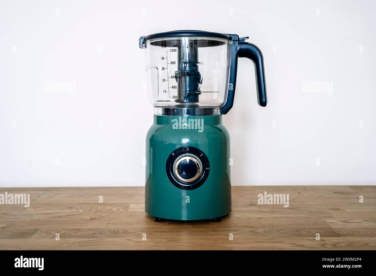 Vintage blender for cocktails and homemade food. Red blender on a ...