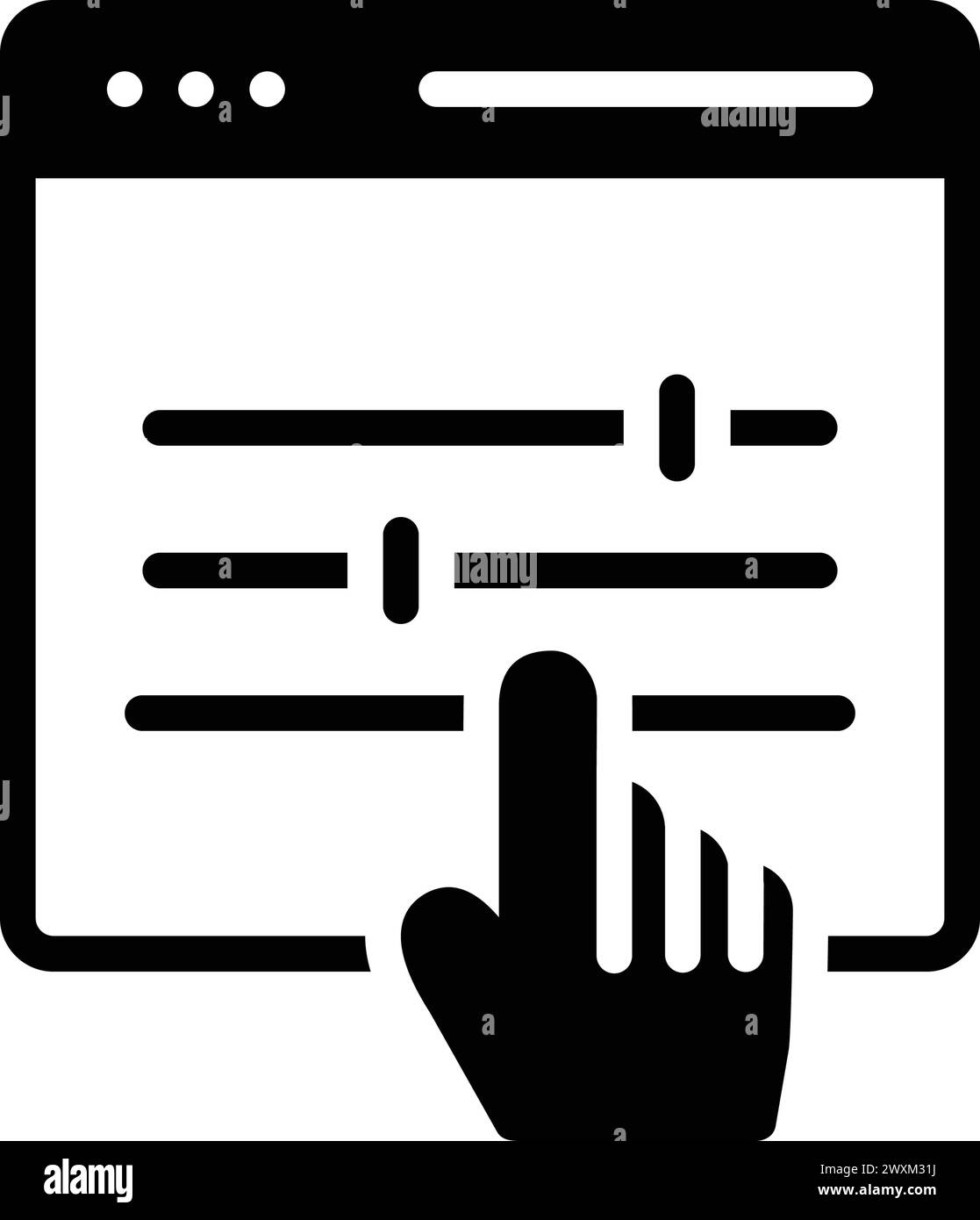 Icon for adjustment, control Stock Vector Image & Art - Alamy