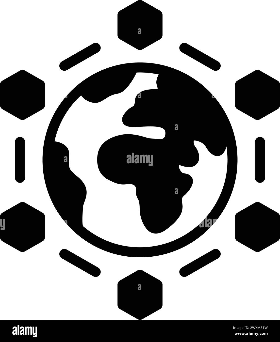 Globalization symbol Black and White Stock Photos & Images - Alamy