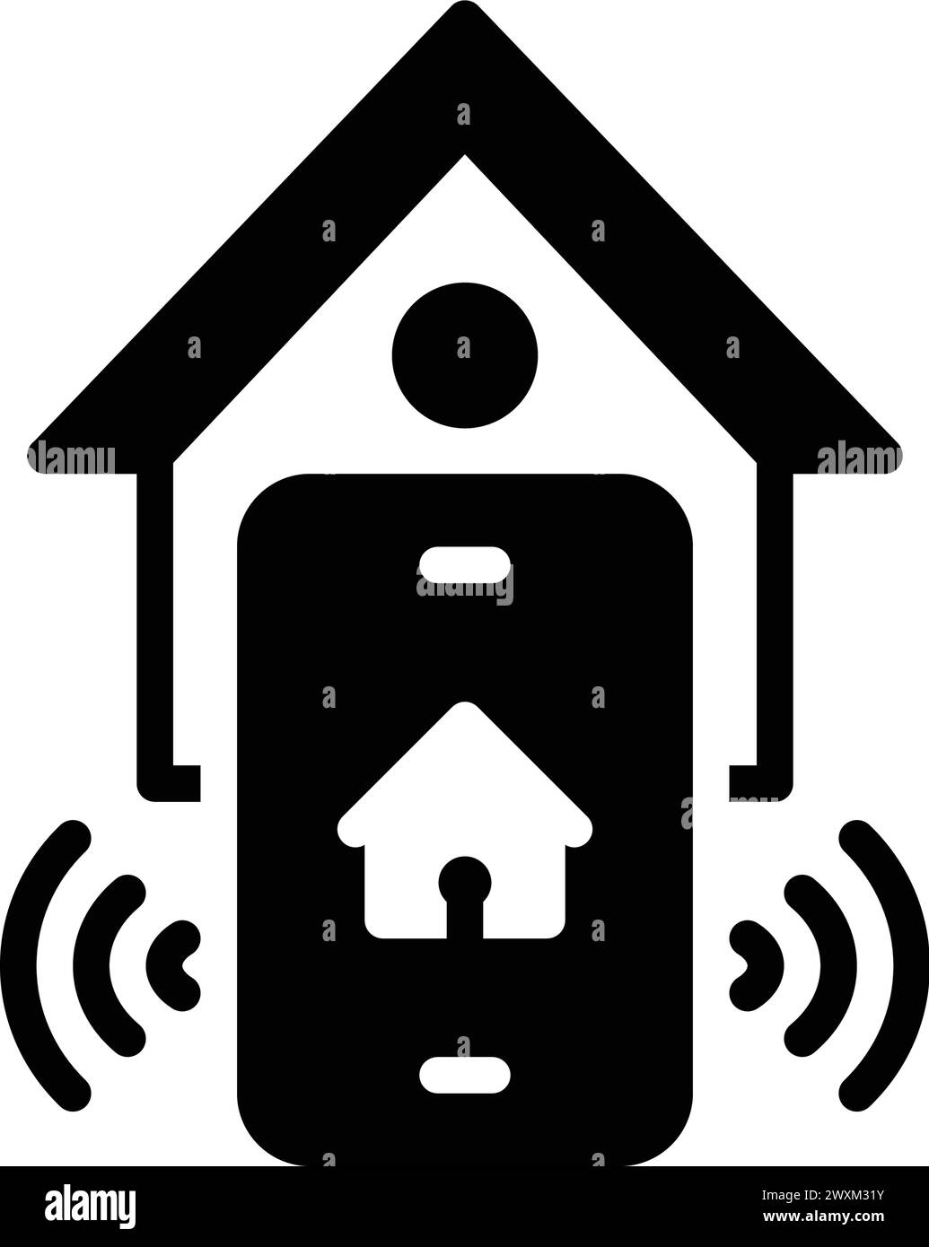 Smart home remote security Black and White Stock Photos & Images - Alamy