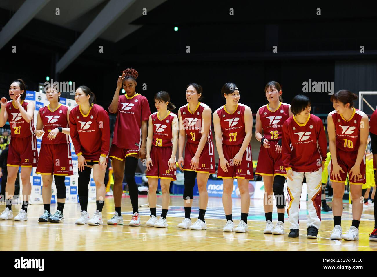 Takasaki Arena, Gunma, Japan. 31st Mar, 2024. Toyota Boshoku Sunshine ...