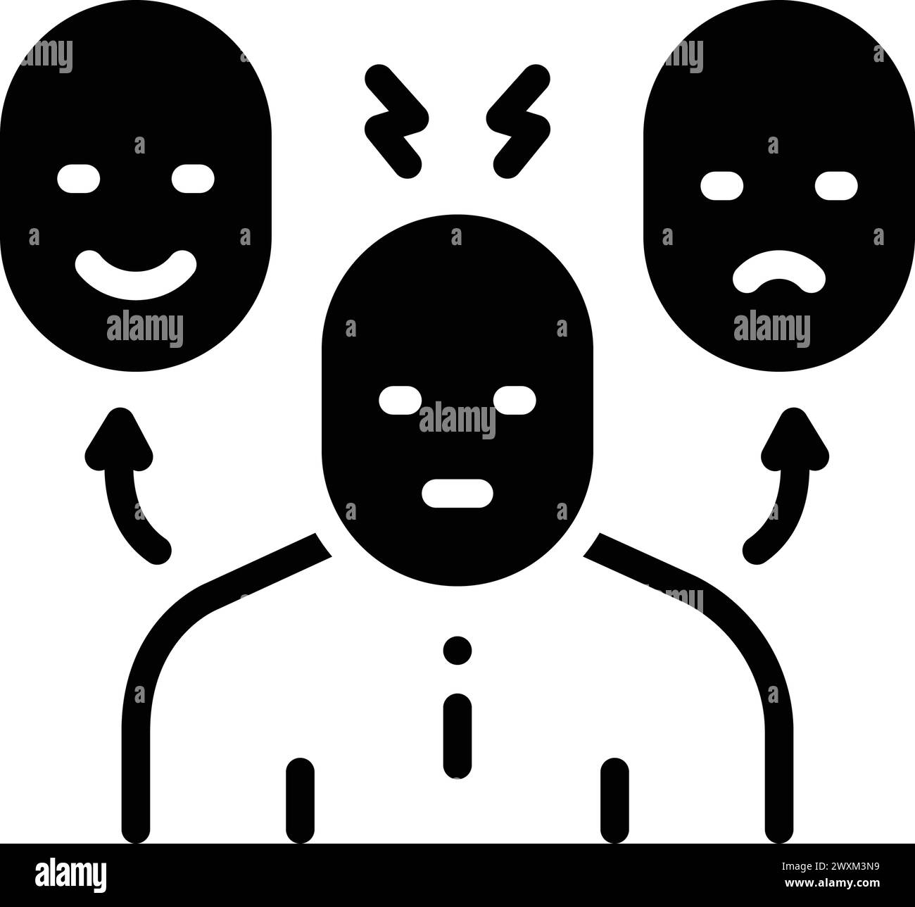 Mood swing vector vectors Stock Vector Images - Alamy