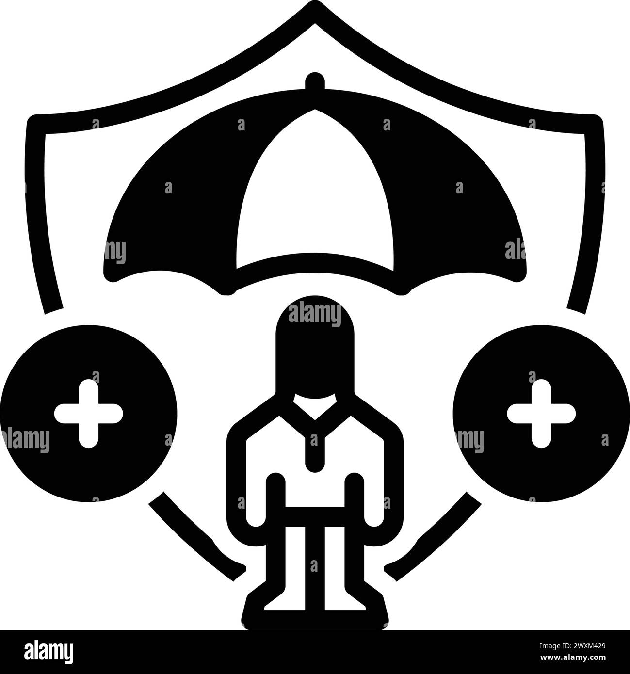 Icon life insurance Stock Vector Images - Alamy