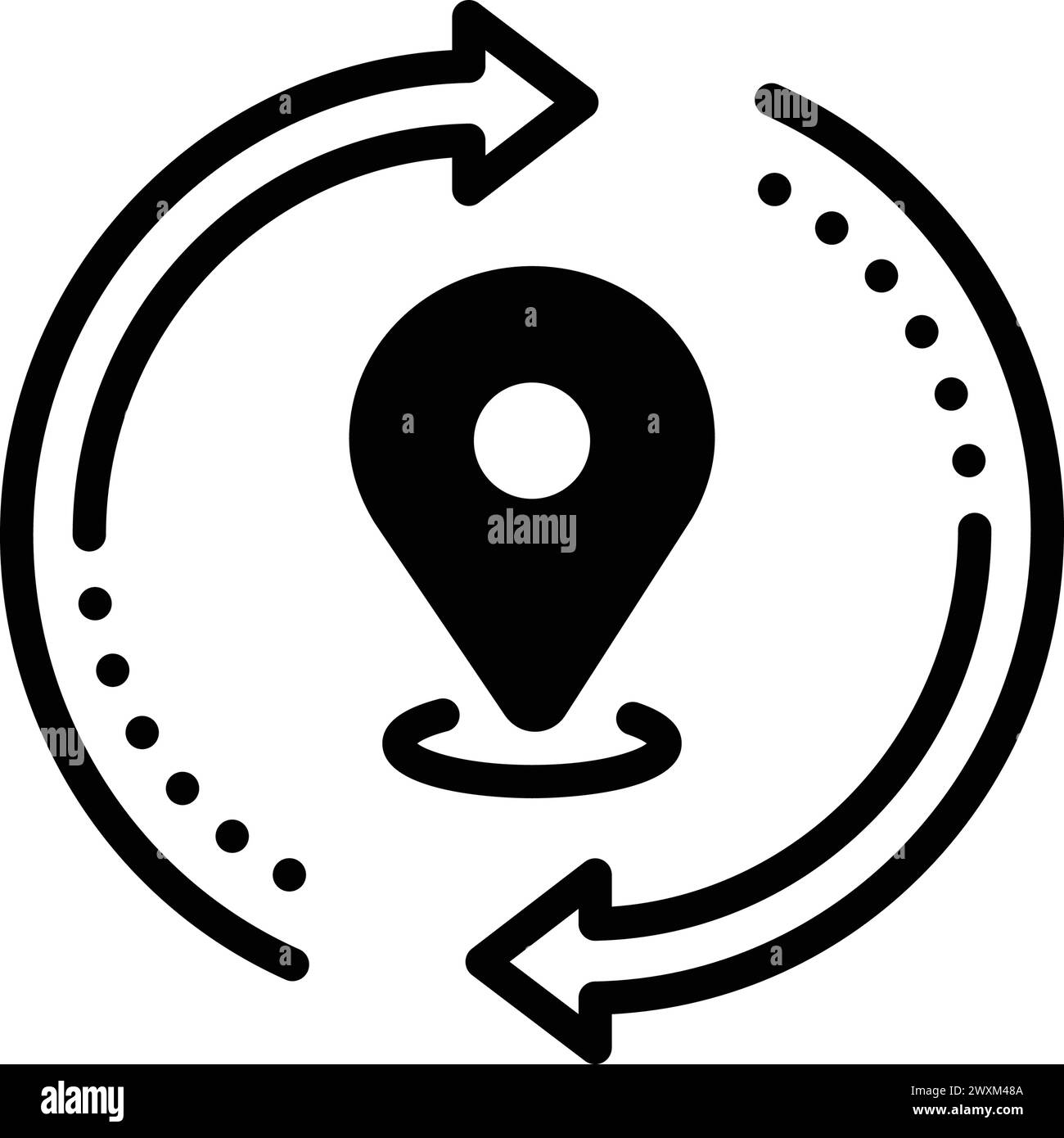 Icon for change location, change Stock Vector Image & Art - Alamy