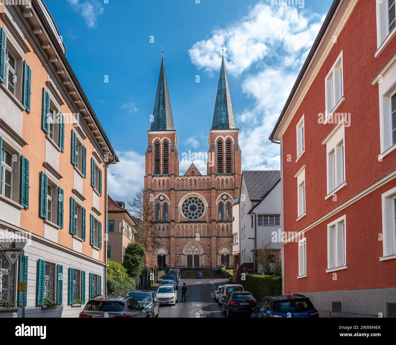 Bregenz, Austria - March 15, 2024: The church of the holy Heart of ...