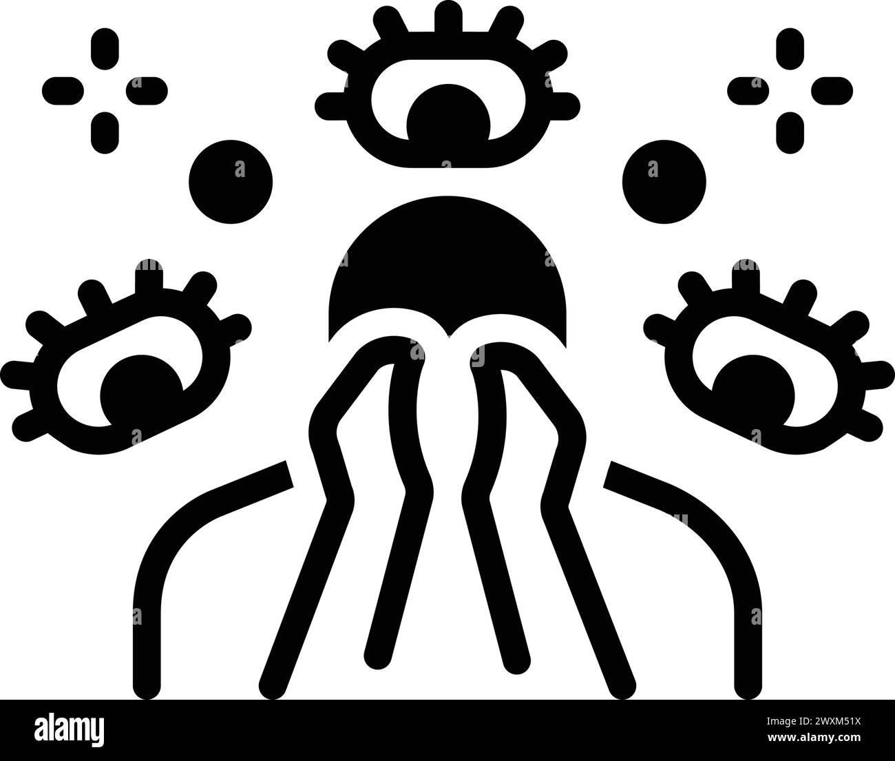 Icon for paranoia, dementia Stock Vector Image & Art - Alamy