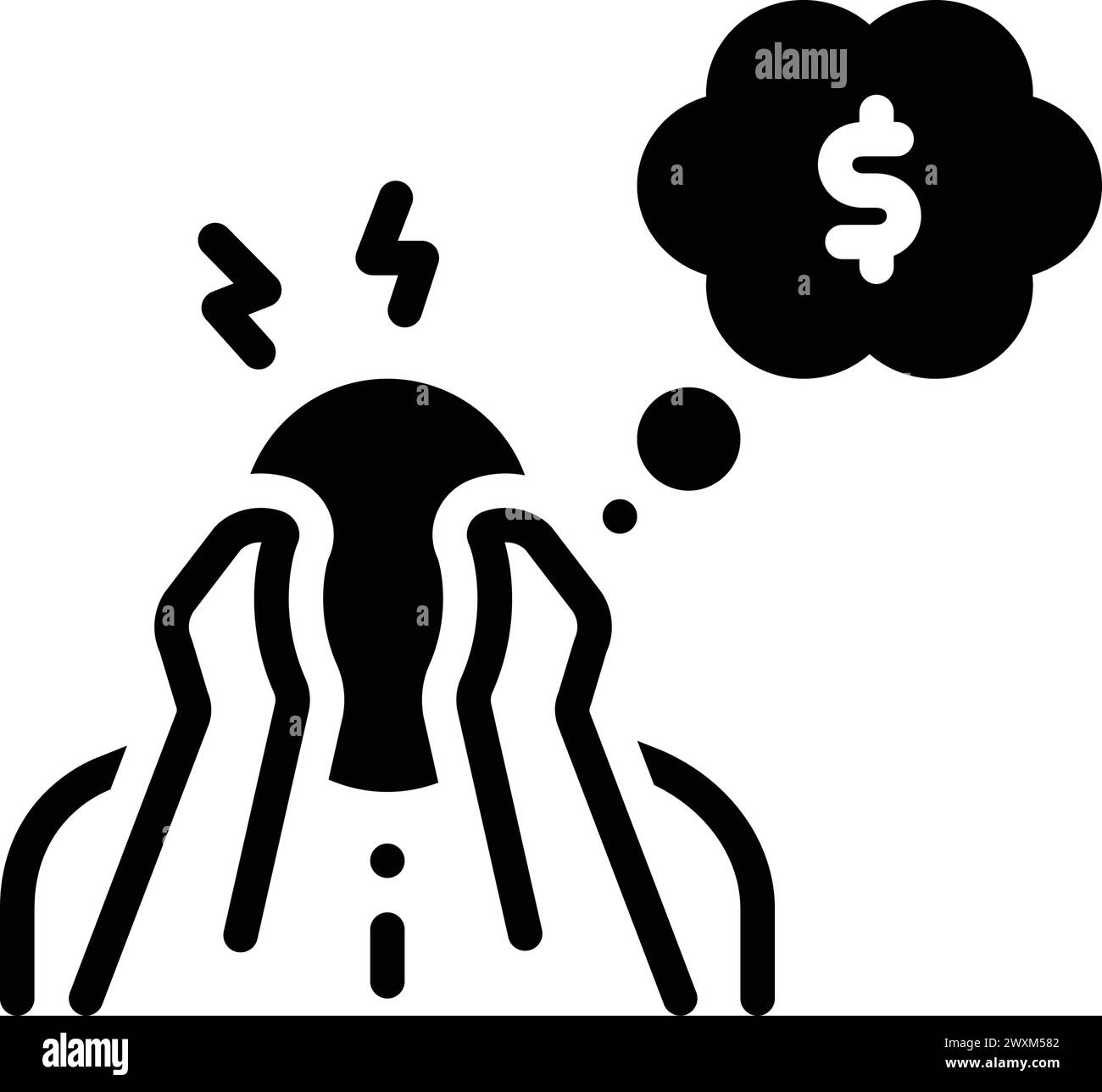 Icon for ptsd, post traumatic stress disorder Stock Vector Image & Art ...