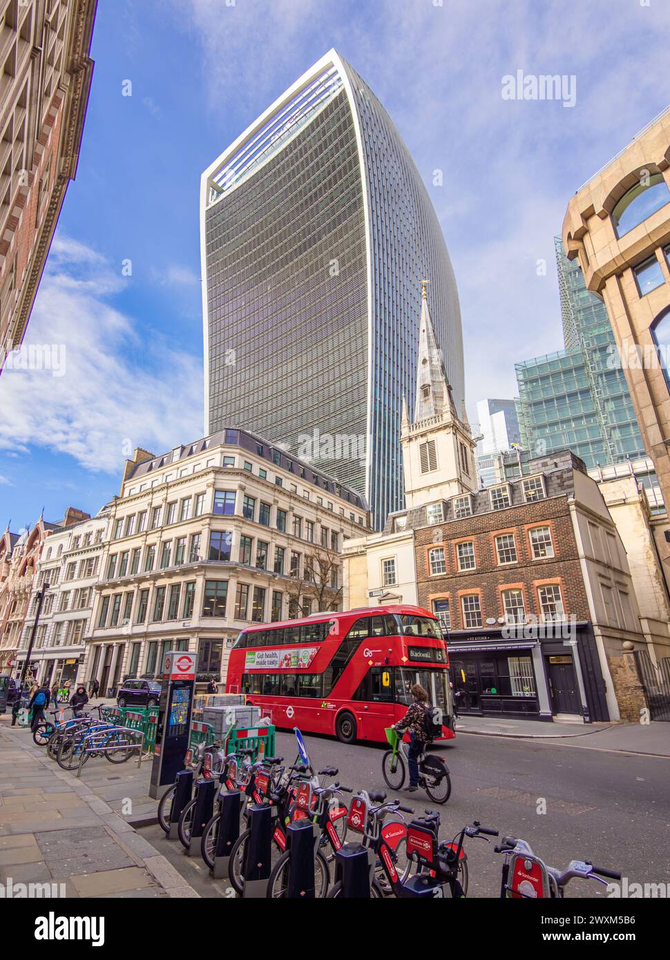 London, United Kingdom - February 26, 2024: 20 Fenchurch Street is a ...