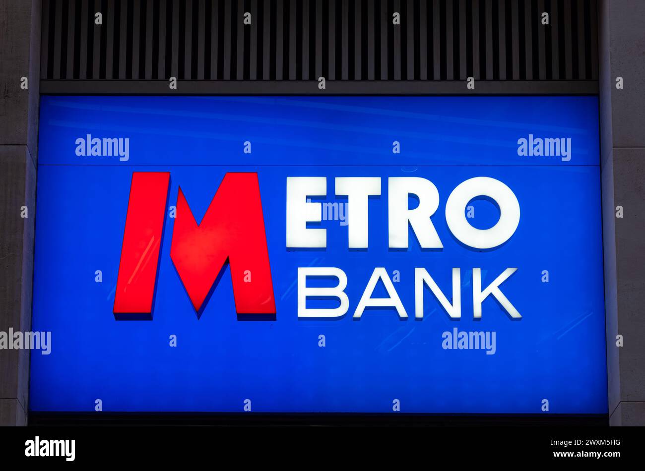 London, United Kingdom - February 26, 2024: Metro Bank is a retail and ...