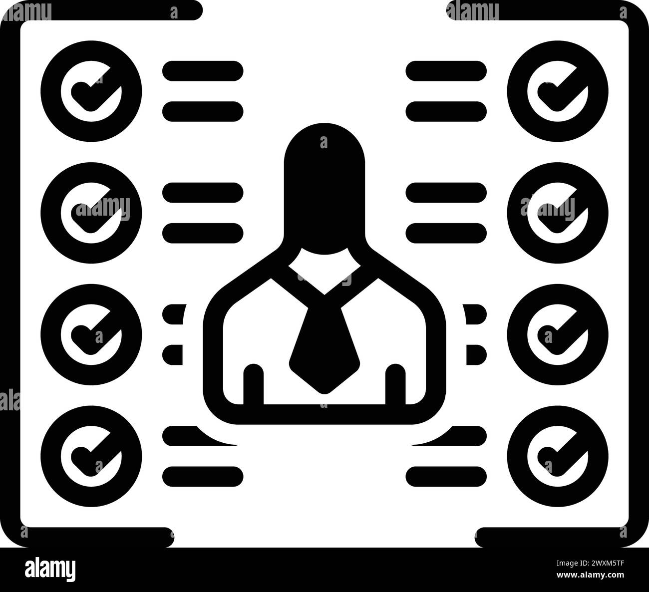 Icon for responsibility, employee Stock Vector Image & Art - Alamy