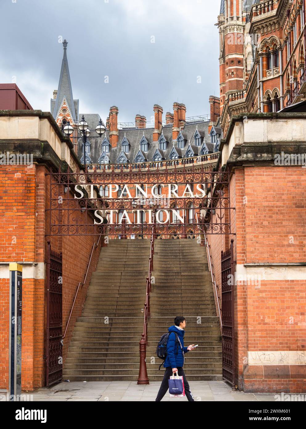 London, United Kingdom - February 26, 2024: St Pancras is one of the ...