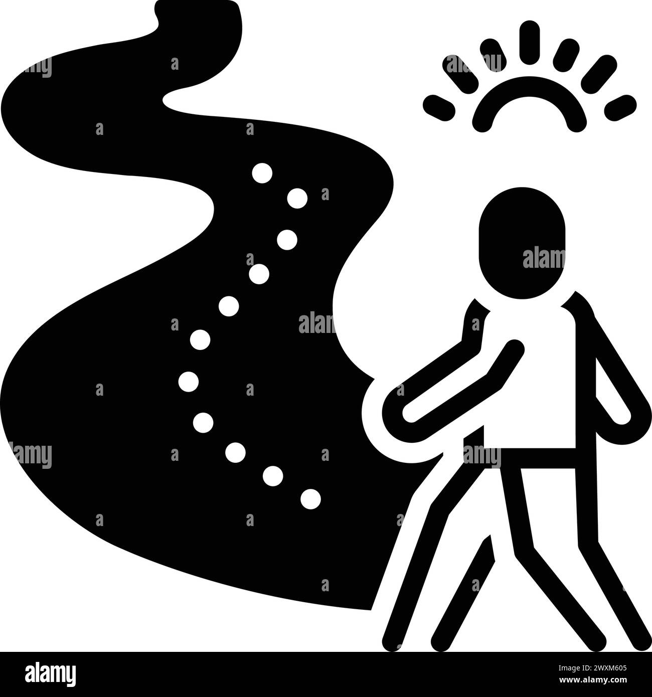 Icon for path, pedestrian Stock Vector Image & Art - Alamy