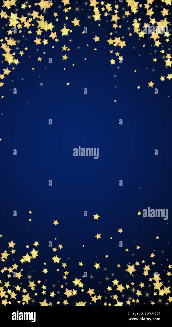 Magic stars vector overlay. Gold stars scattered around randomly ...