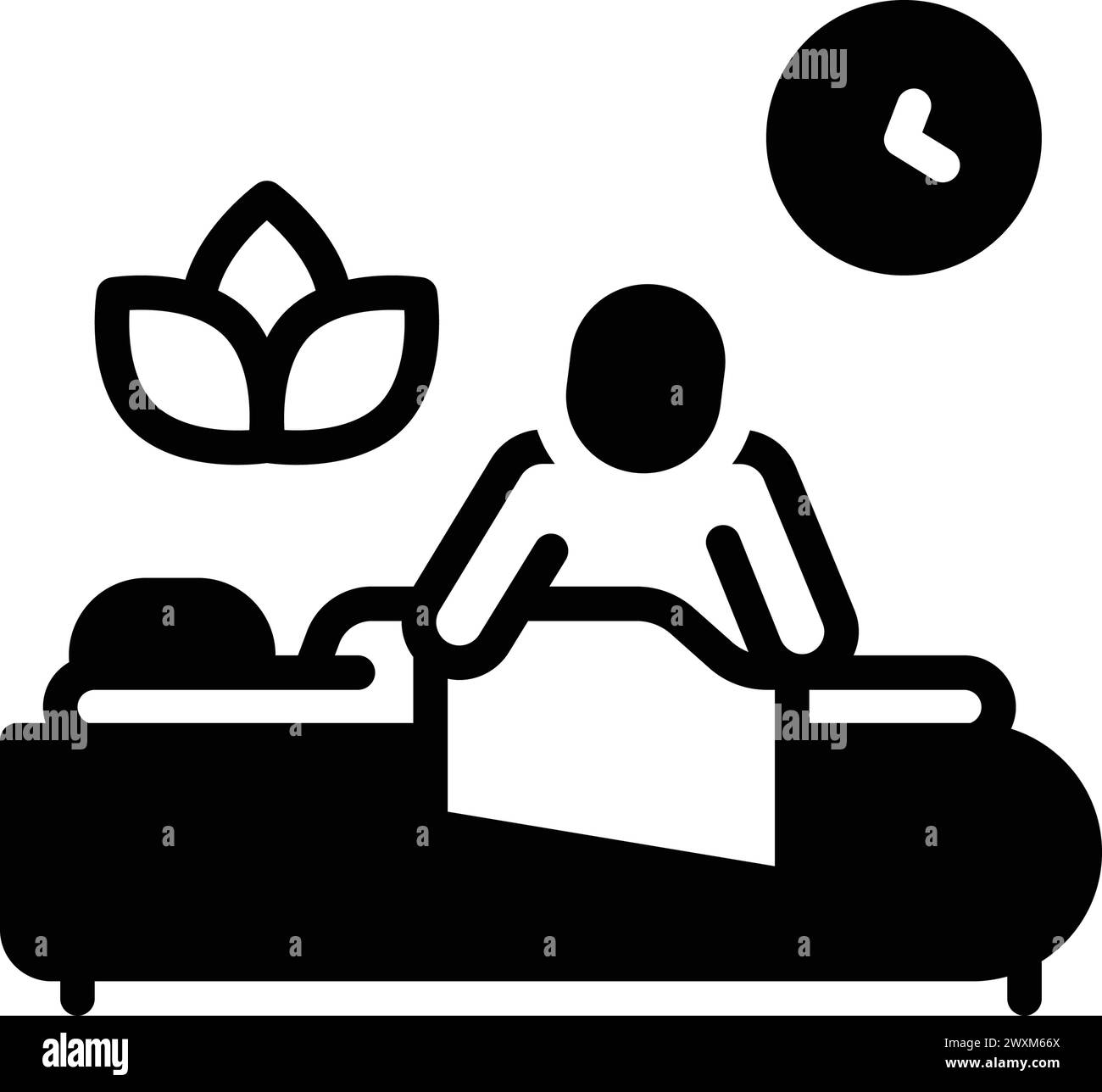 Icon massage massager Cut Out Stock Images & Pictures - Alamy