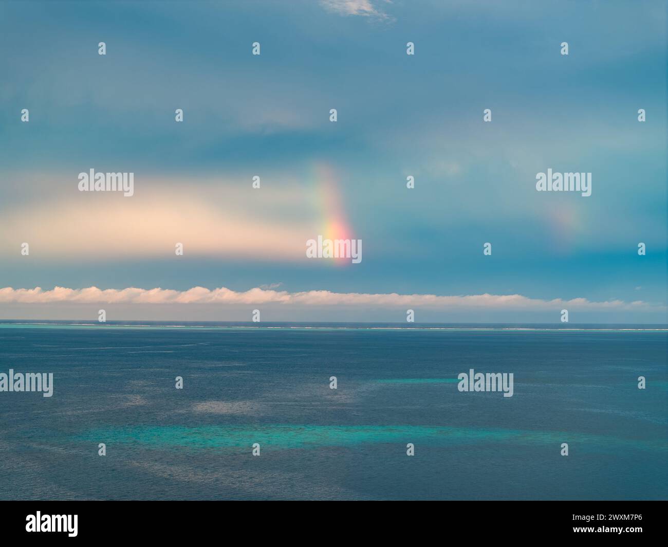 Blue horizon rainbow scenery hi-res stock photography and images - Alamy