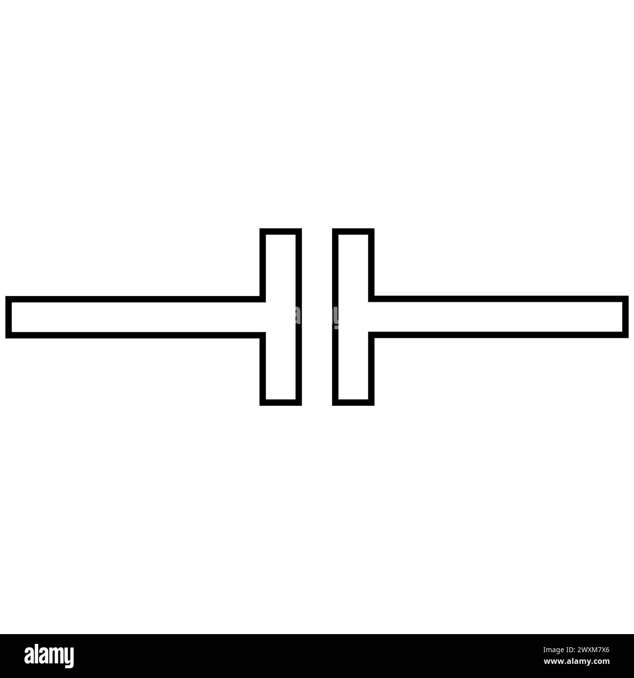 Schematic designation capacitor, capacitor for storing charge electric ...