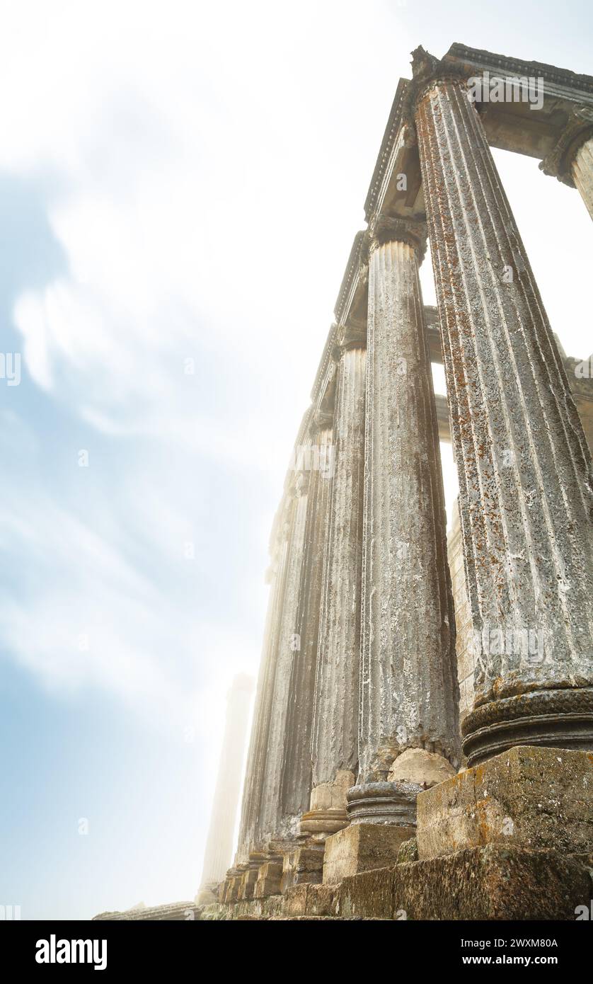 The ruins of temple of Zeus in Aizanoi. Kutahya district. Turkey Stock ...