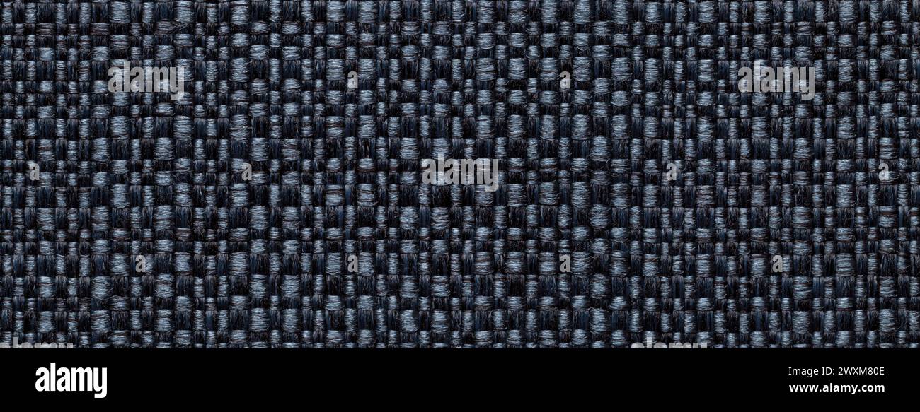 Navy blue background with checkered pattern, closeup. Structure of the ...