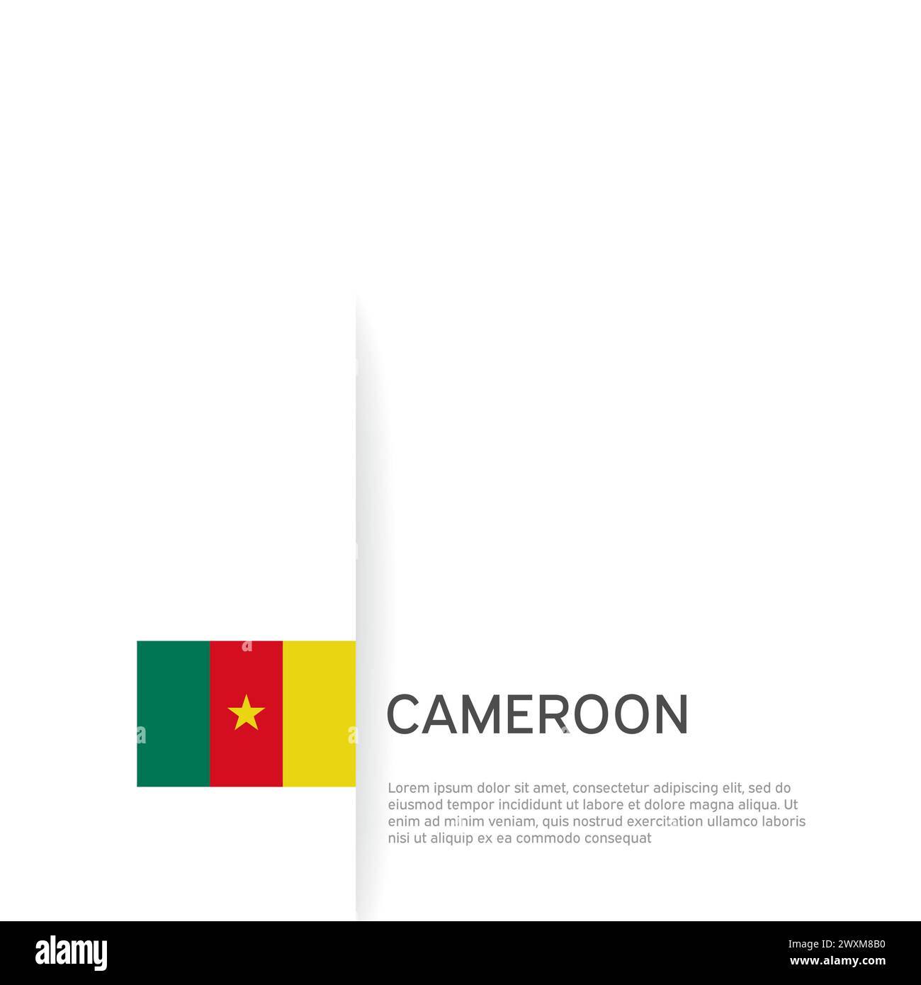 Cameroon flag background. State patriotic cameroonian banner, cover ...