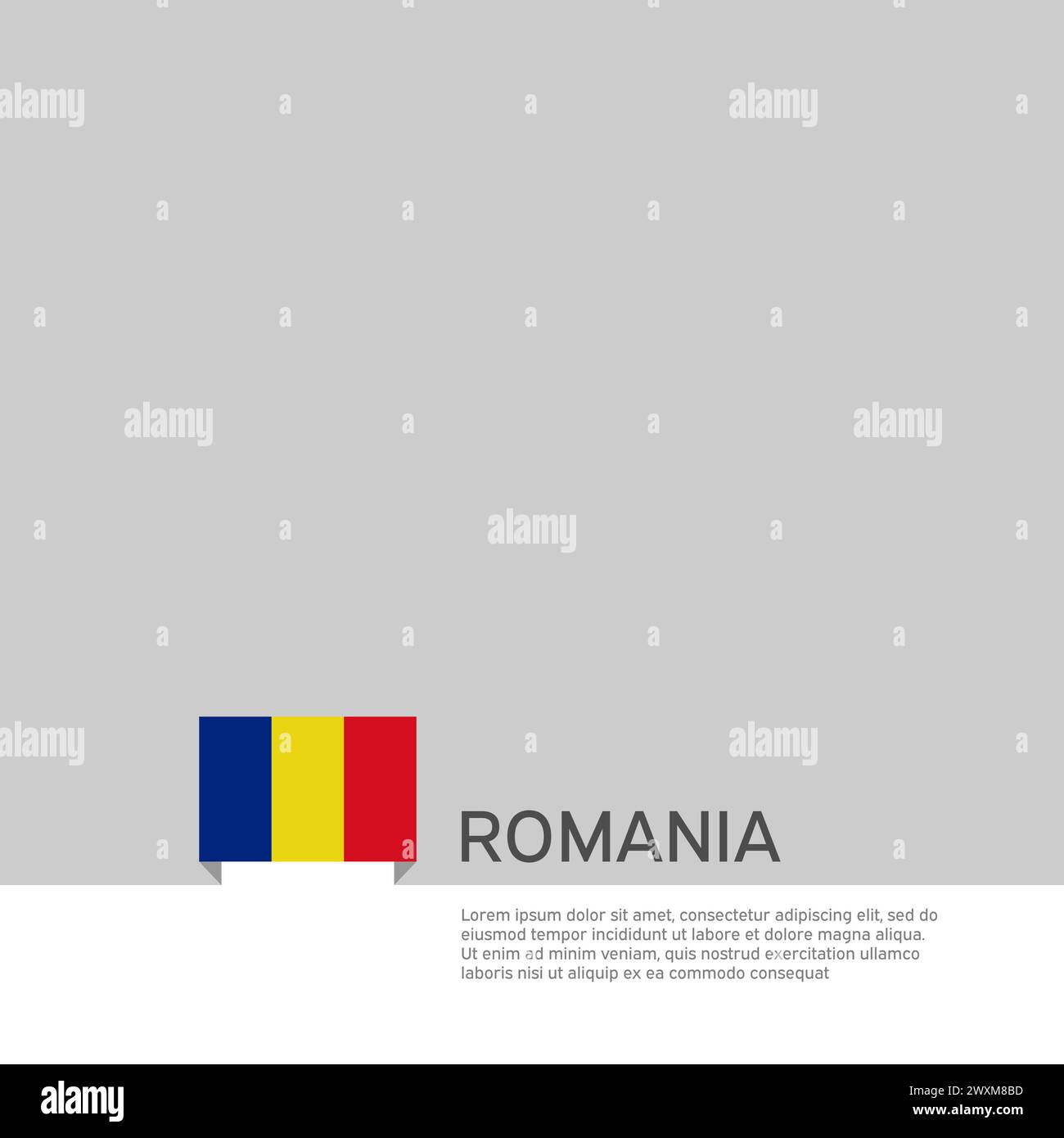 Romania flag background. State patriotic romanian banner, cover ...
