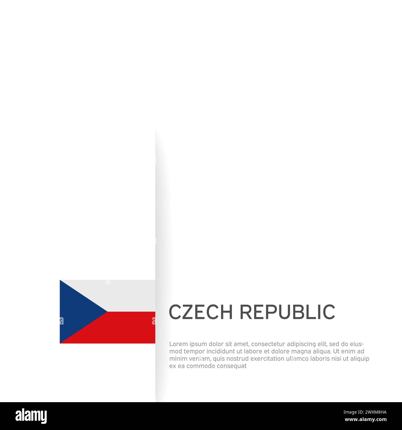 Czech republic flag background. State patriotic czechia banner, cover ...
