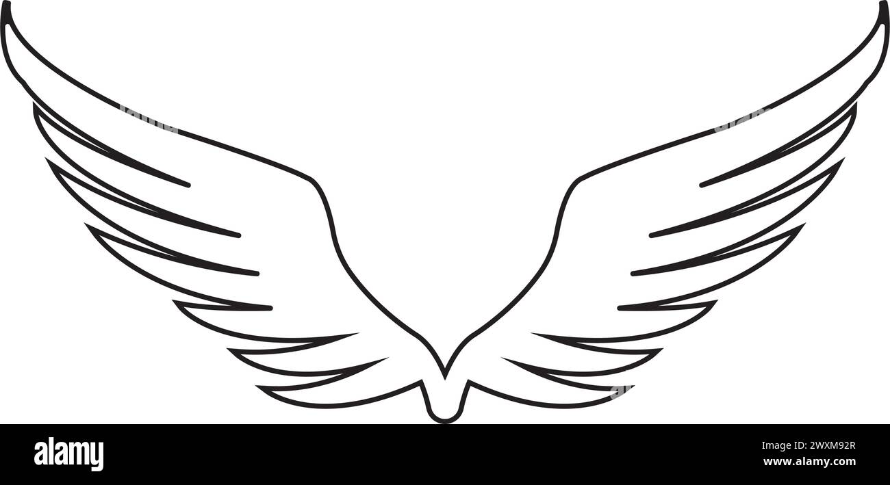 wing icon vector illustrtation symbol design Stock Vector Image & Art ...