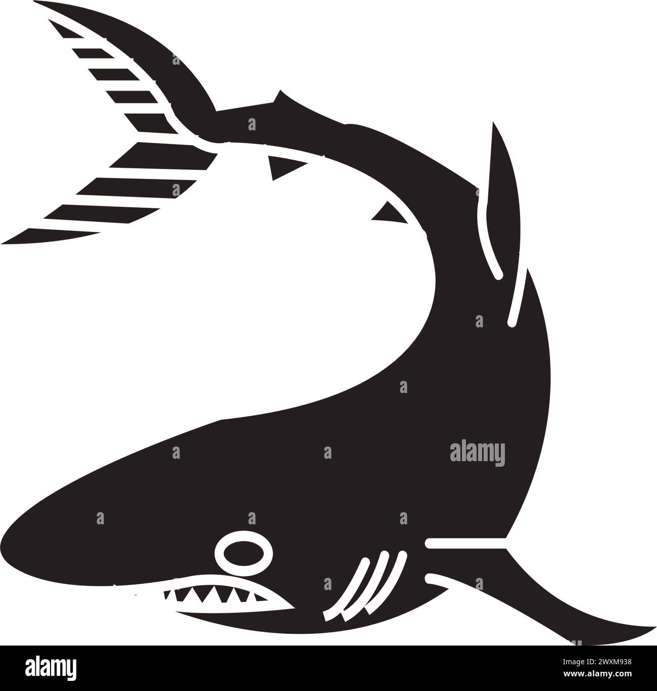shark icon vector illustration symbol design Stock Vector Image & Art ...