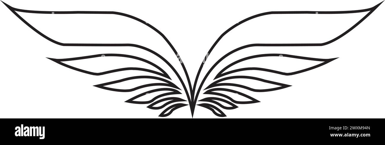 wing icon vector illustrtation symbol design Stock Vector Image & Art ...