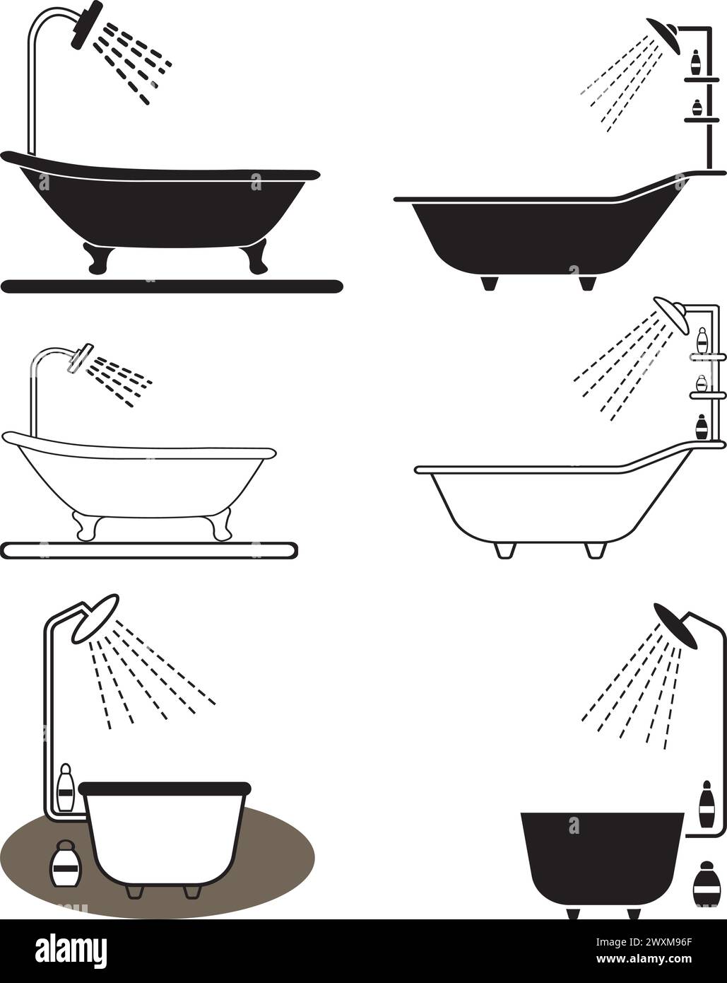 Loo symbol illustration Cut Out Stock Images & Pictures - Alamy