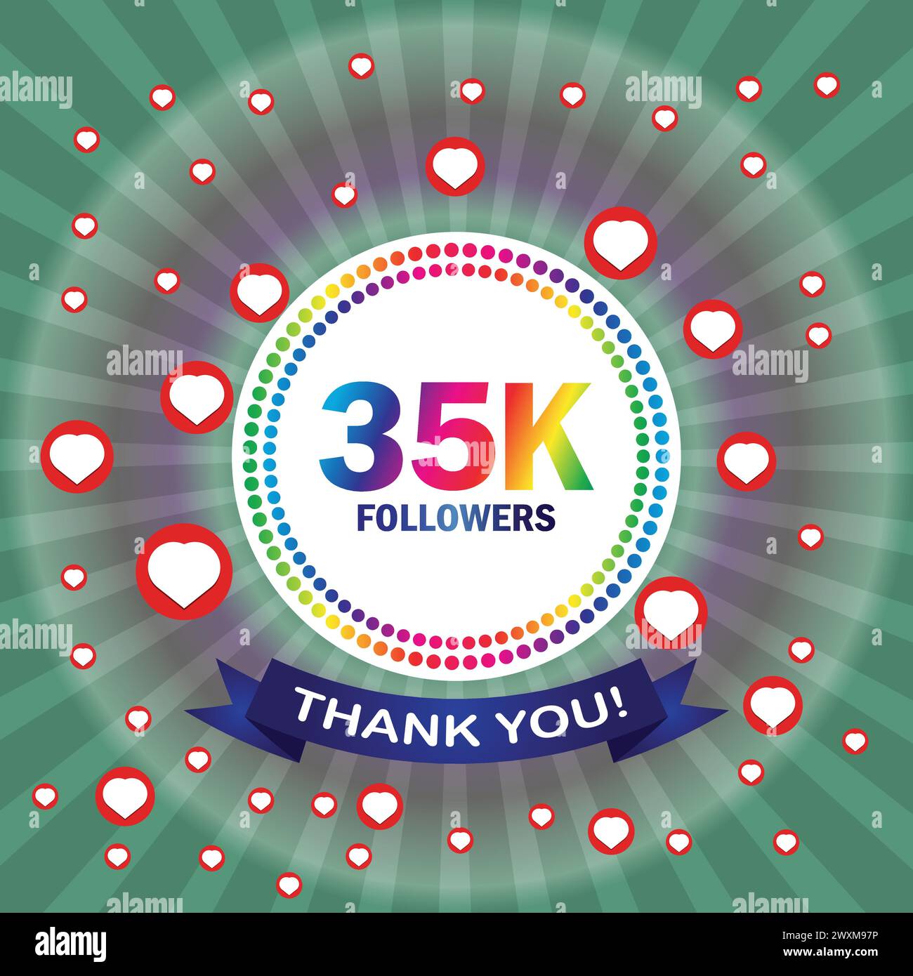 35k followers Stock Vector Images - Alamy