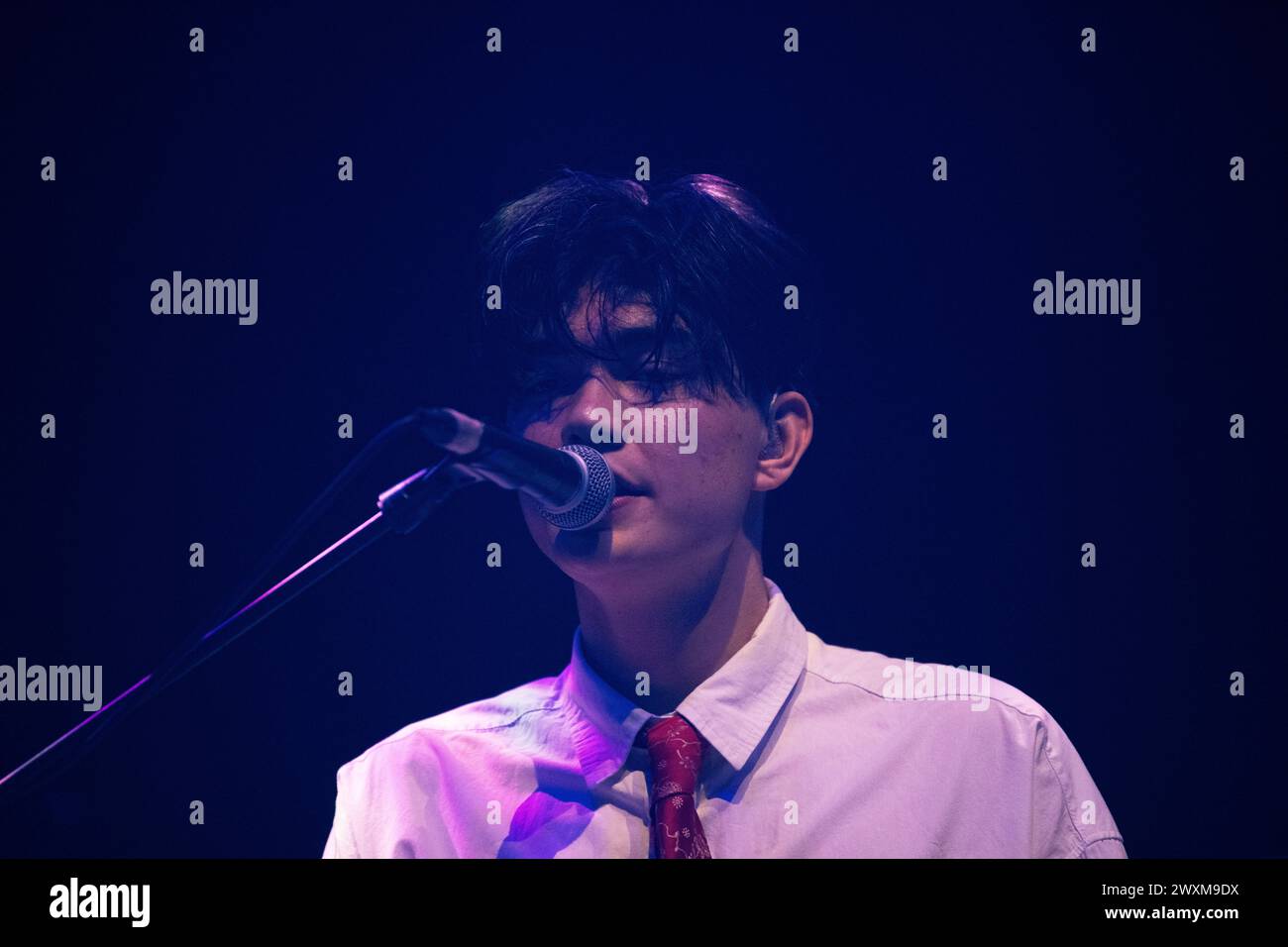 British duo, Wasia Project, performing at the Velodrom in Berlin, while ...