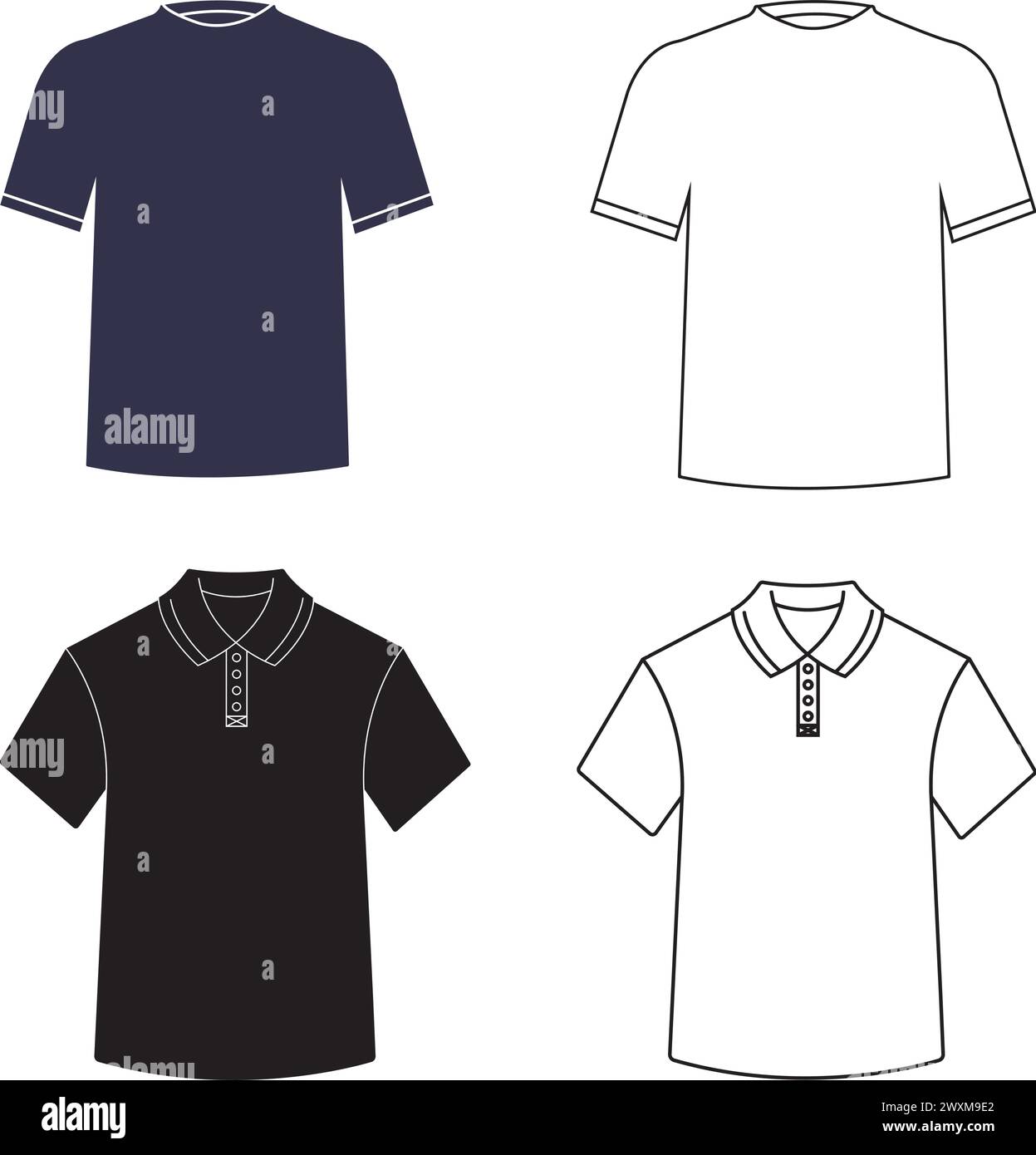 Slogan Polo Shirt Stock Vector Images Alamy
