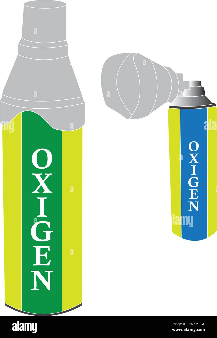 oxygen cylinder icon vector illustration symbol design Stock Vector ...